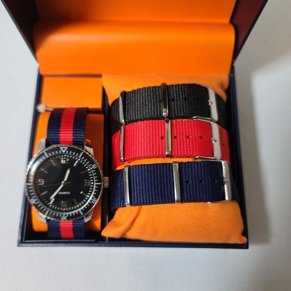 G.H. Bass & Co. | Accessories | Gh Bass Co Quartz Watch With 4 Nylon ...